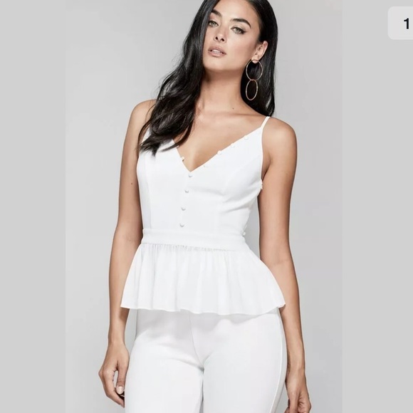 Marciano | Tops | New Guess By Marciano Multi Button Peplum Chiffon L ...